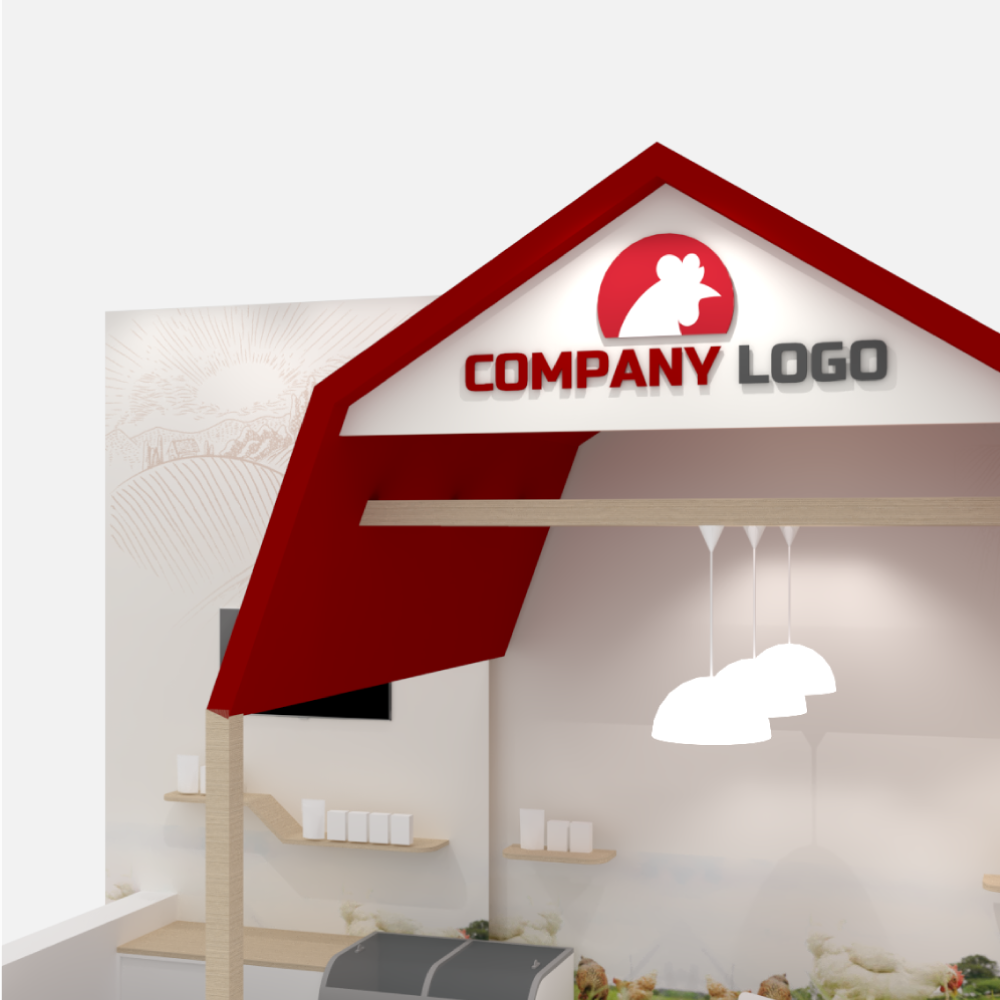 Frozen Chicken Booth Design - Mega Productions